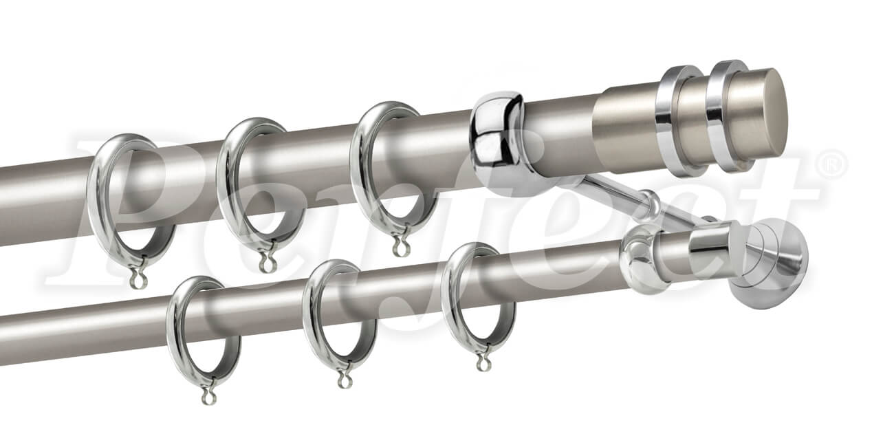 Κουρτινόξυλα Νίκελ Ματ Φ25 Κ57-2510-5 – Perfect Handles